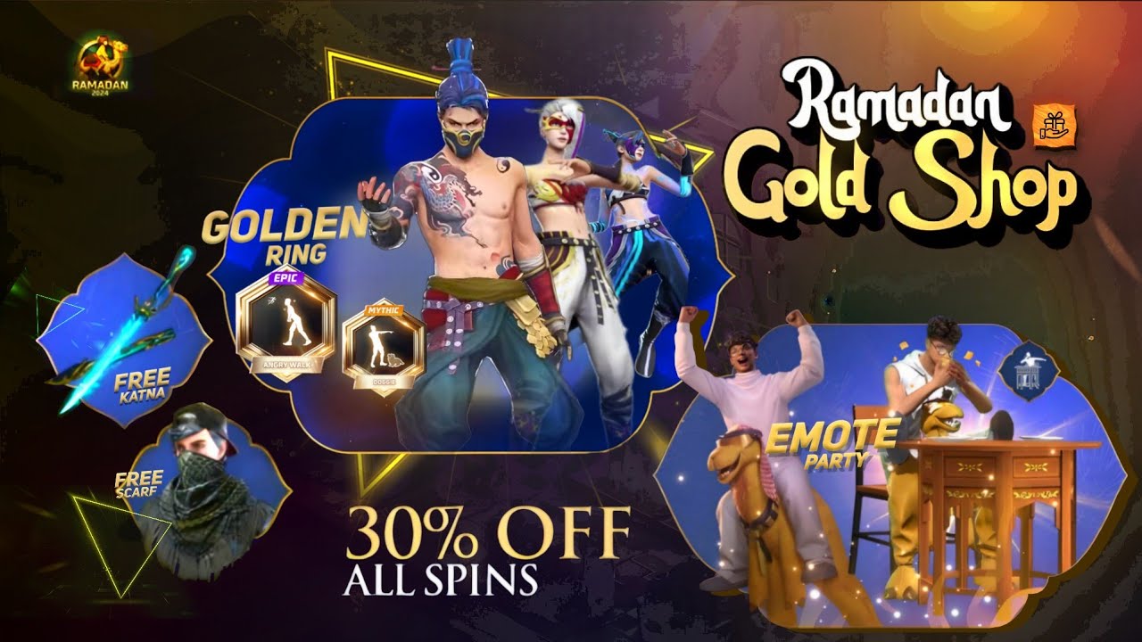 RAMADAN GOLDEN SHADE BUNDLE EVENT | FF NEW EVENT | FREE FIRE NEW EVENT ...