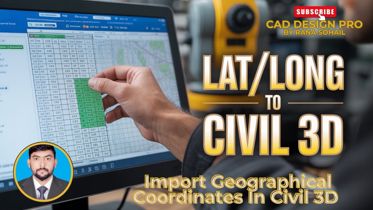 📍 How to Import Latitude & Longitude Coordinates in AutoCAD Civil 3D ...