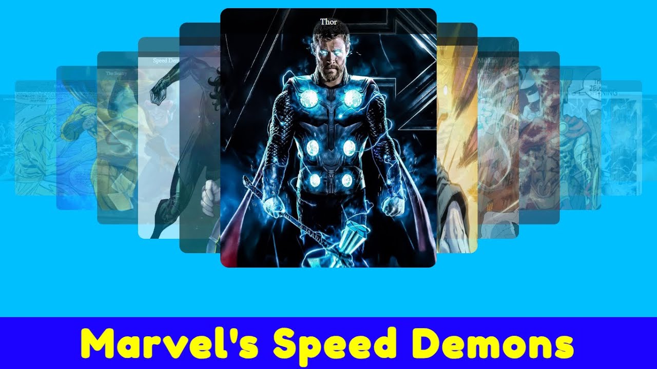 The Fastest Super Speedsters Of The Marvel Universe - YouTube