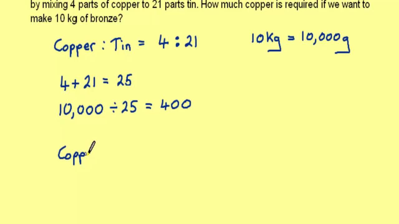 Year 7 Equivalent Ratio Eg2 YouTube Year 7 Equivalent Ratio Eg2 YouTube