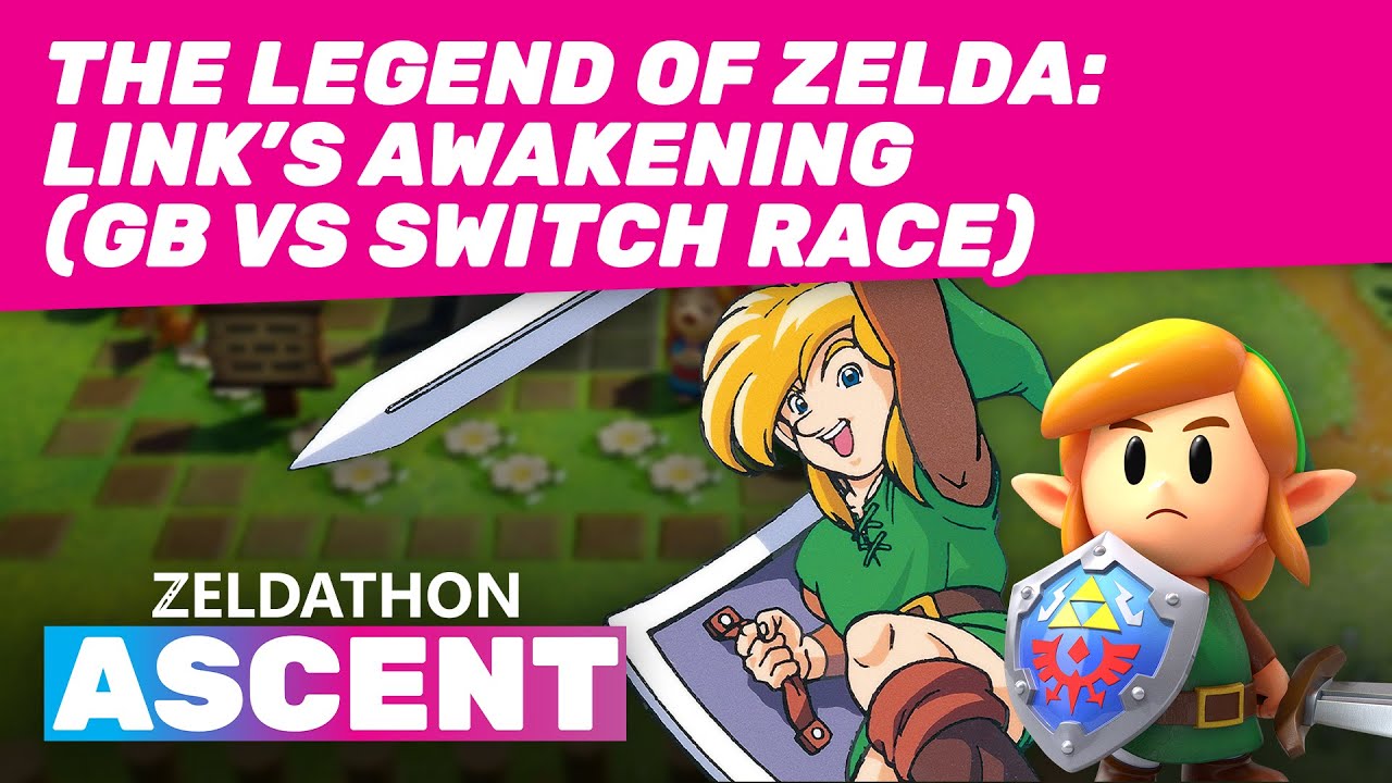 Zeldathon Ascent - Game 10 - Link's Awakening [GB vs Switch Race] - YouTube