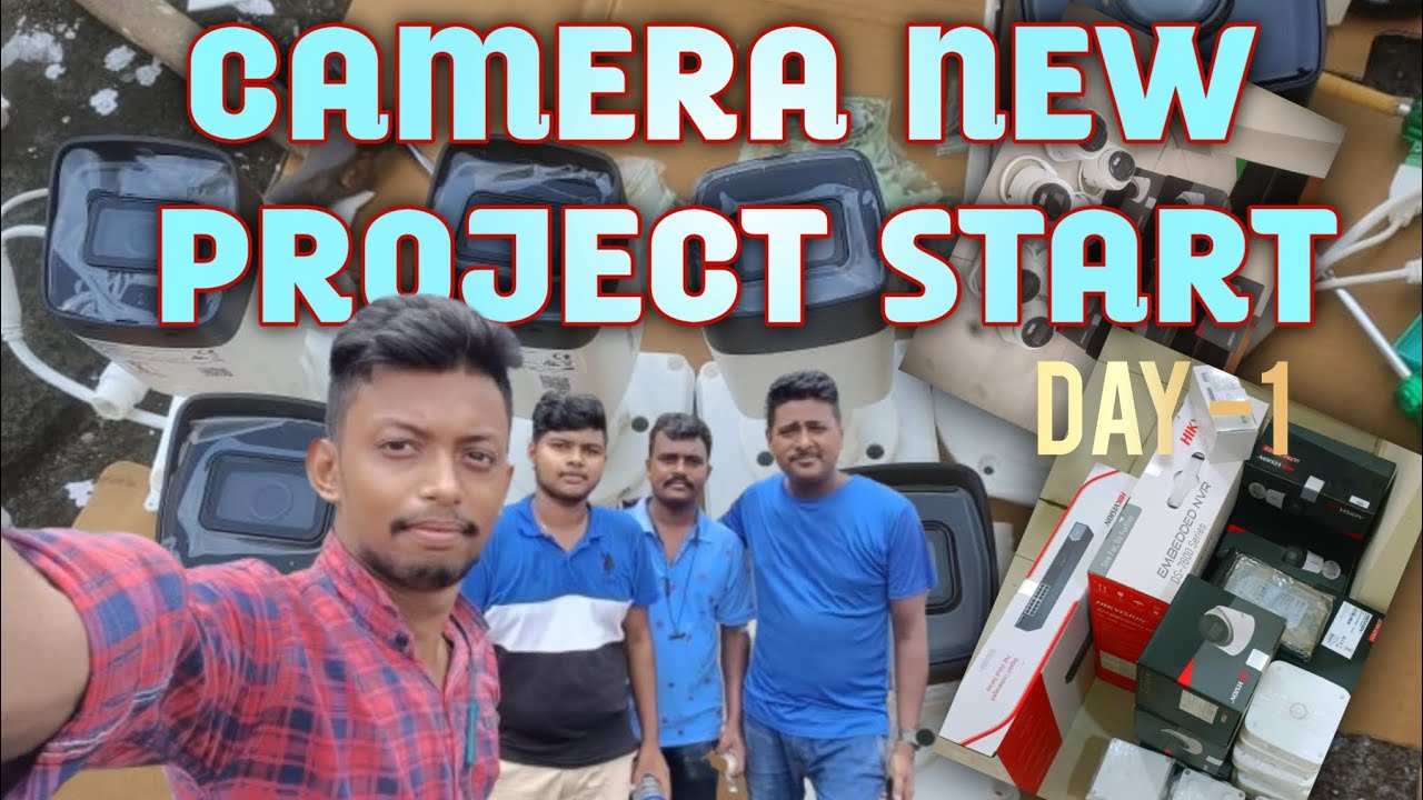 Cctv Camera New Project Start.... 13 Ip Camera Full Installation Video ...