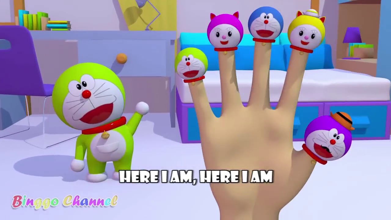 Doraemon 3D Finger Family | Nursery Rhymes and Kids Song | 3D Animation ...