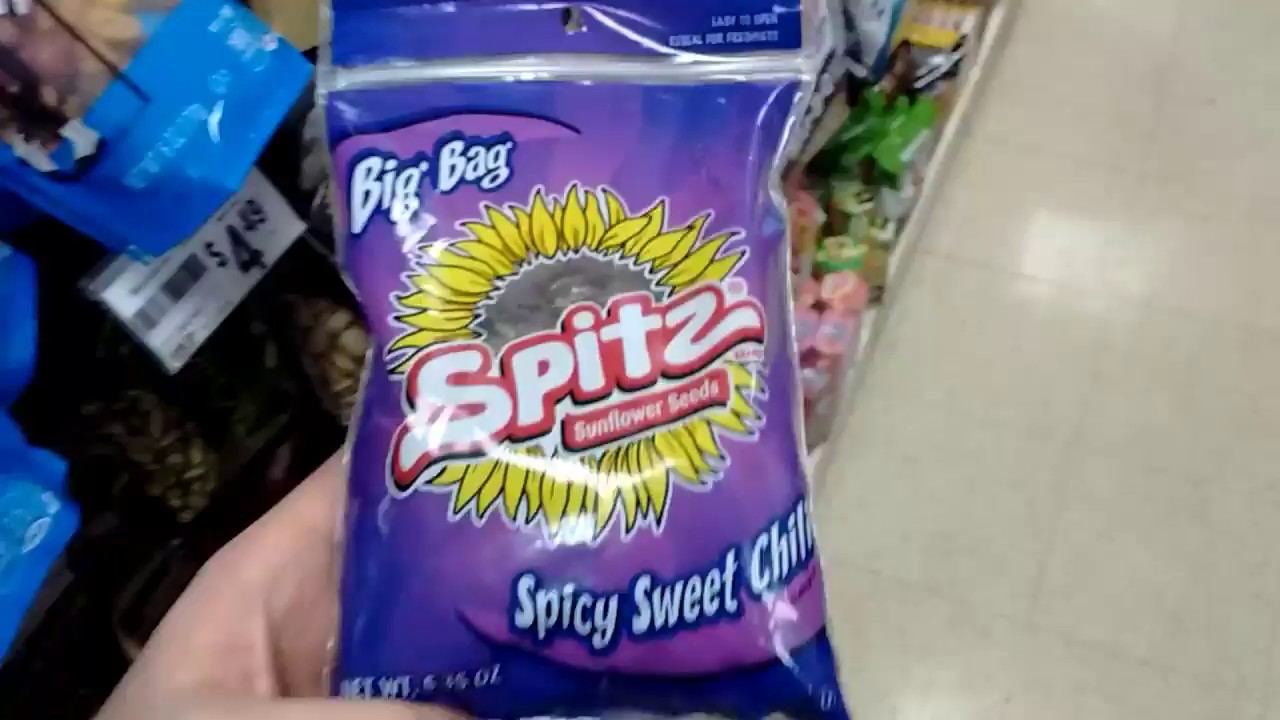 Sunflower seeds, spicy Sweet chili "Spitz" - YouTube