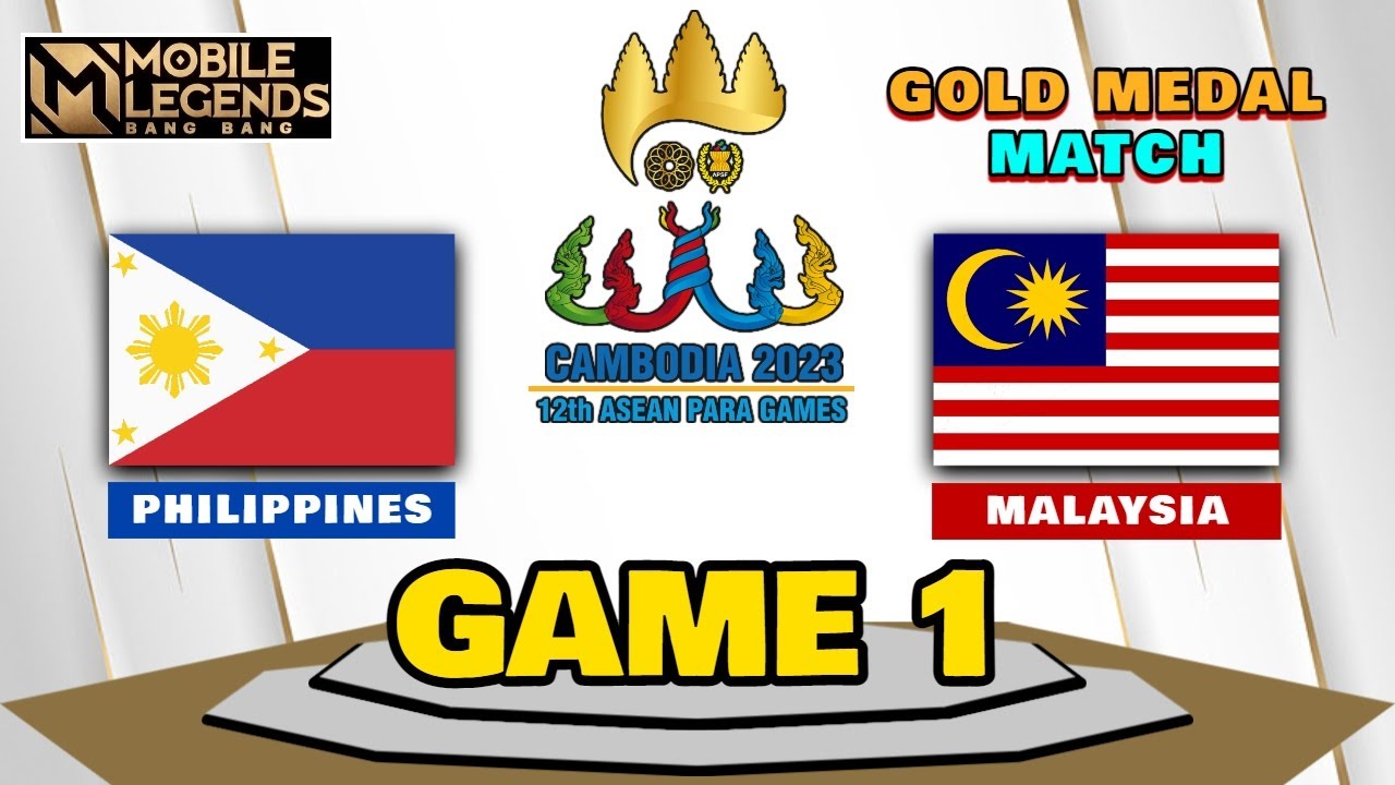 PHILIPPINES vs MALAYSIA | Game 1 | 12th ASEAN PARA GAMES : Mobile ...