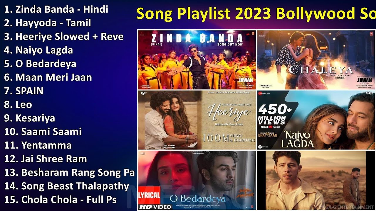 Song Playlist 2023 - Bollywood Songs 2023 - New Songs Playlist ~ Las ...