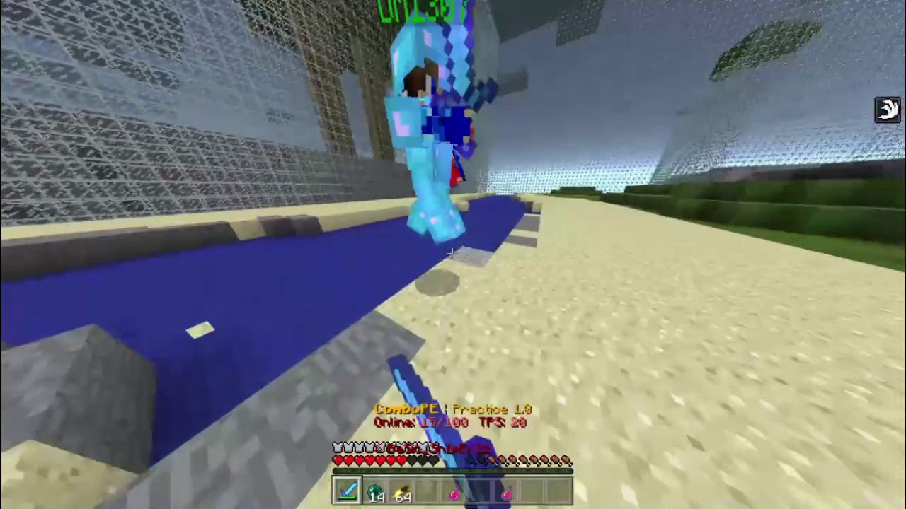 Minecraft Windows 10 edition / PE - Combope 1v1ing DM1307 - YouTube