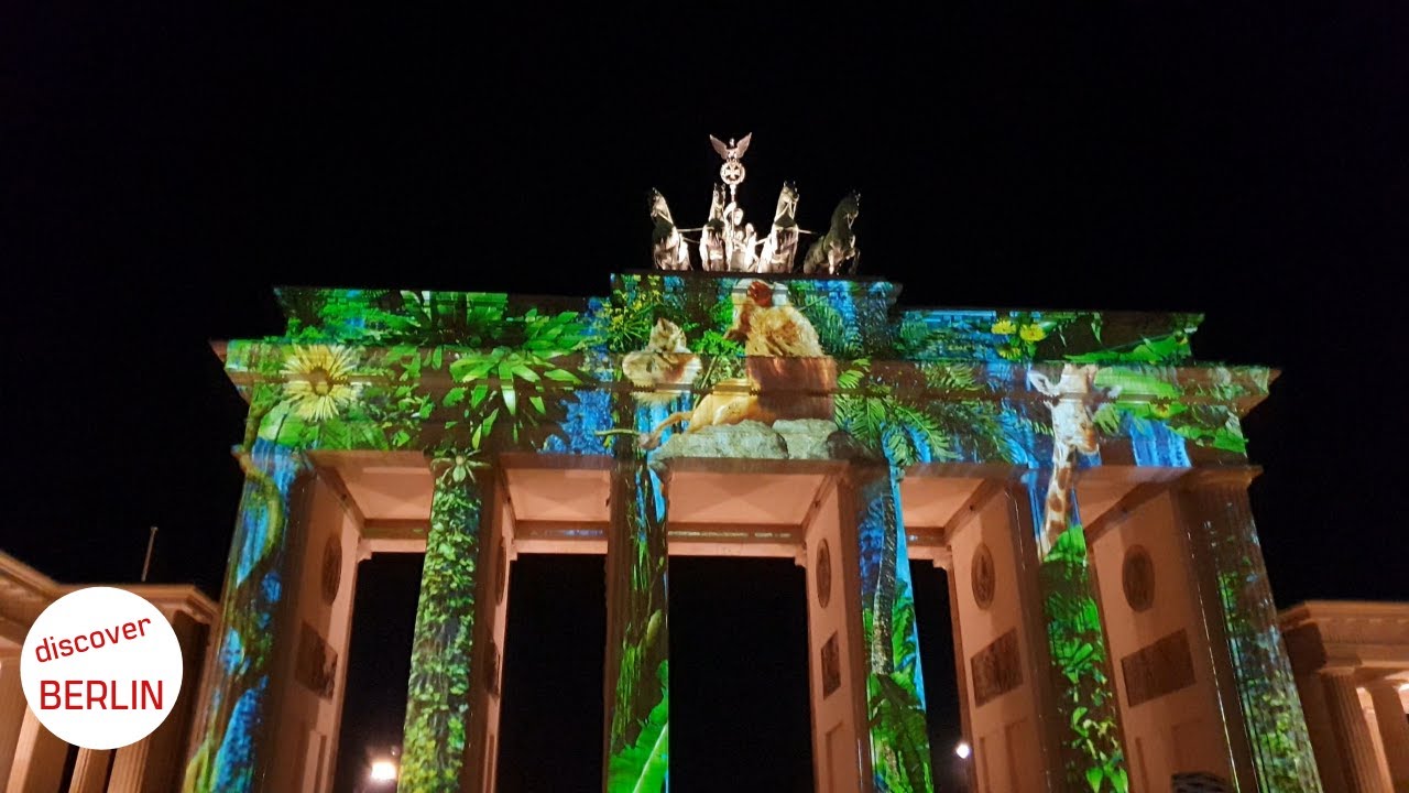 [4K] Berlin Walking Tour 2020 - Festival of Lights - City Center - YouTube
