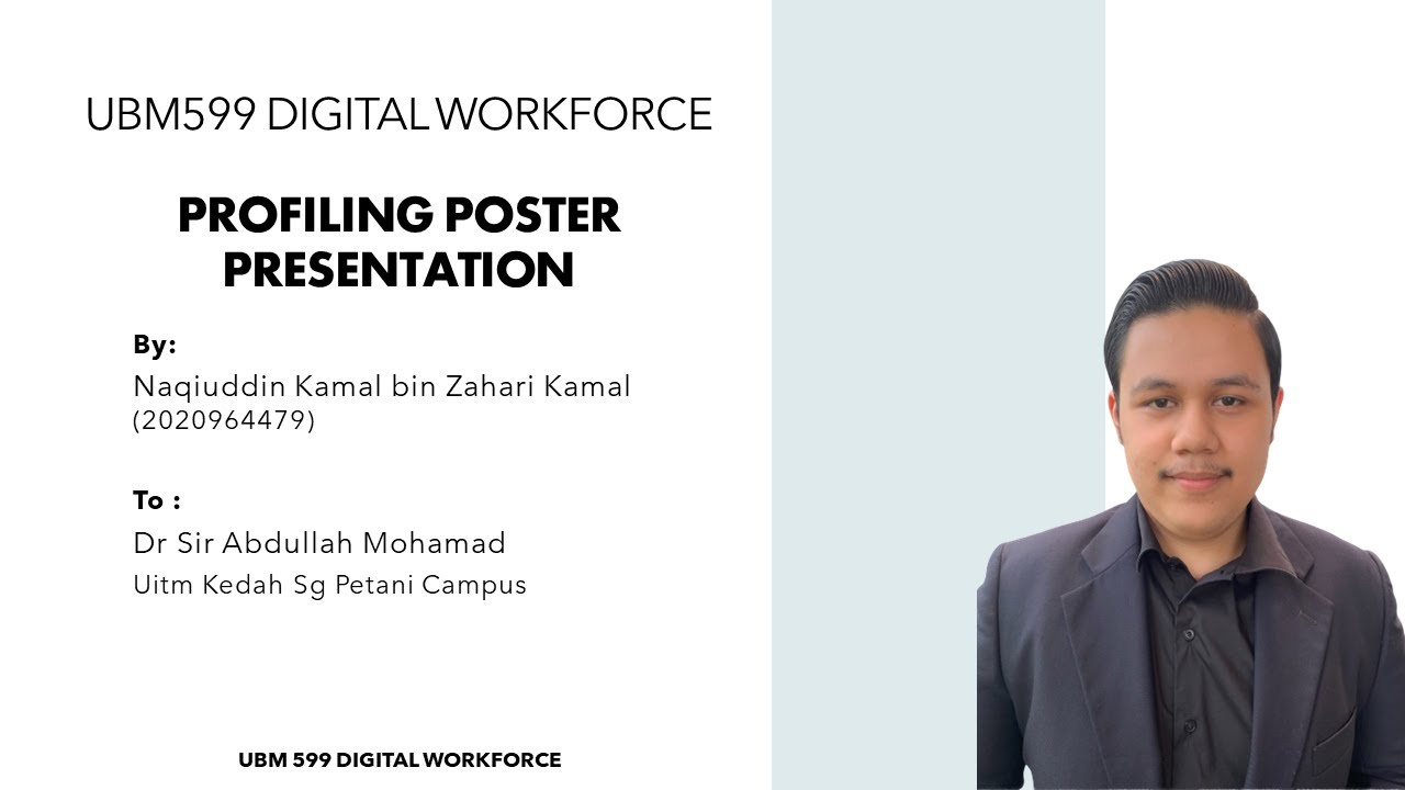 UBM599 DIGITAL WORKFORCE POSTER PRESENTATION - YouTube