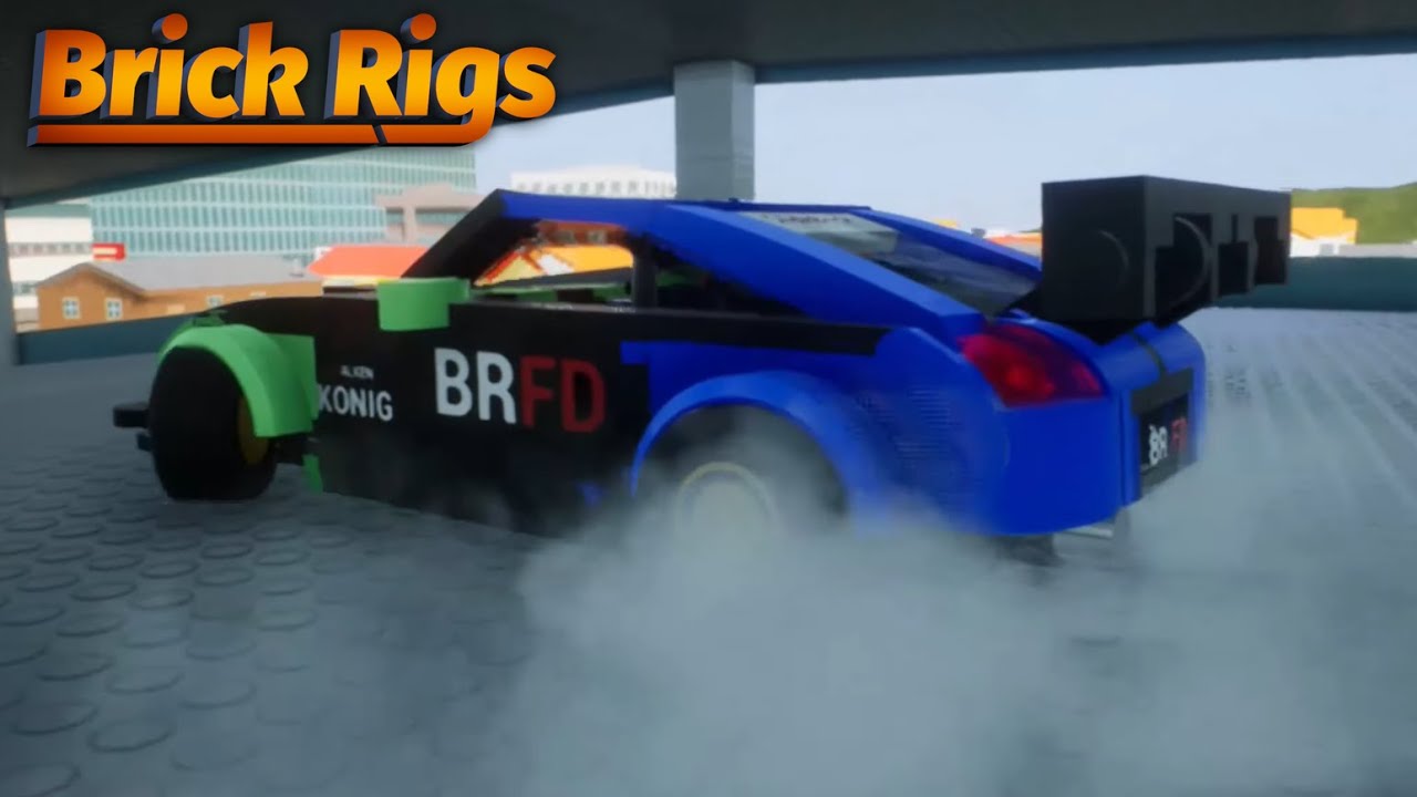 Street Drifting 350z In Bricksville | Brick Rigs - YouTube