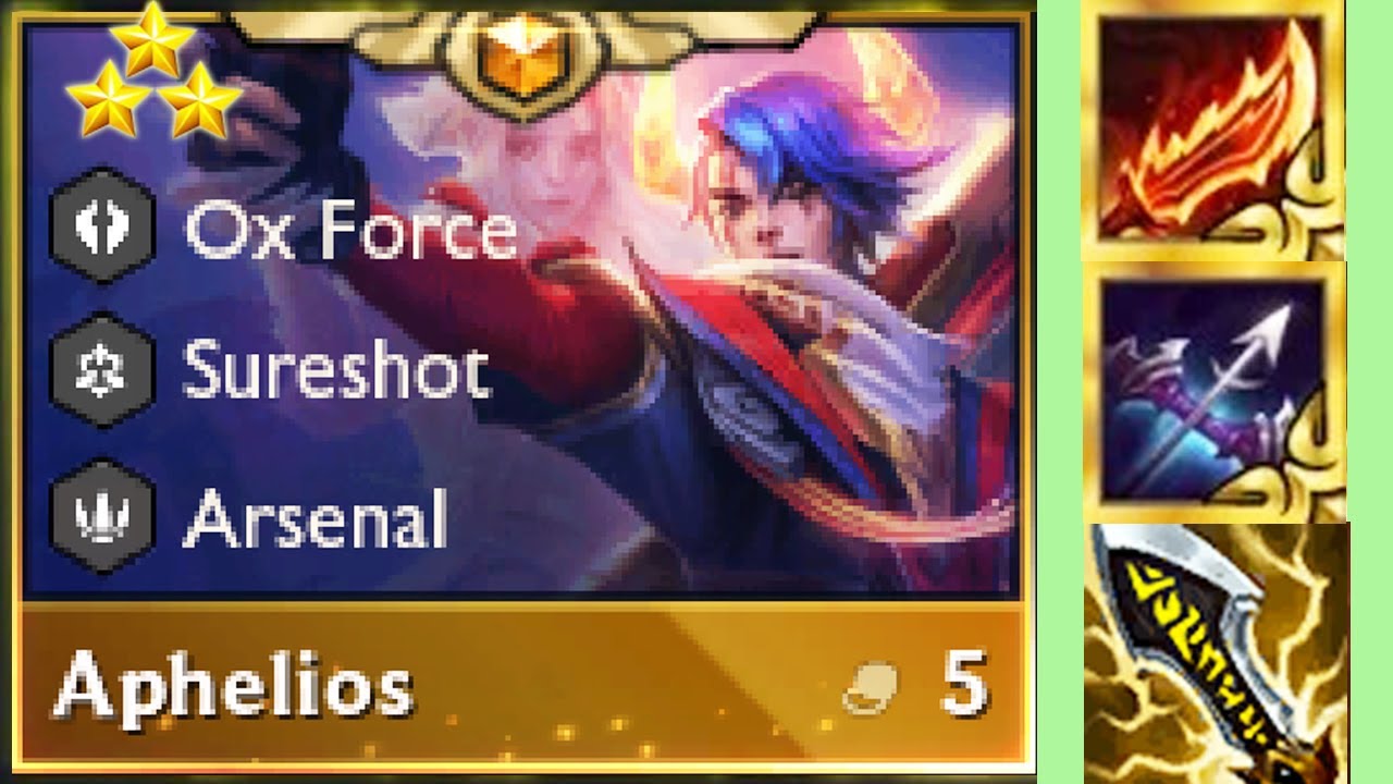 8 Aphelios 3 Star X2 Radiant Item Tft Set 8 Youtube