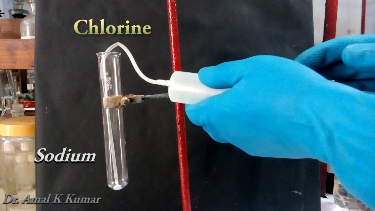 Reaction of Sodium & Chlorine - YouTube