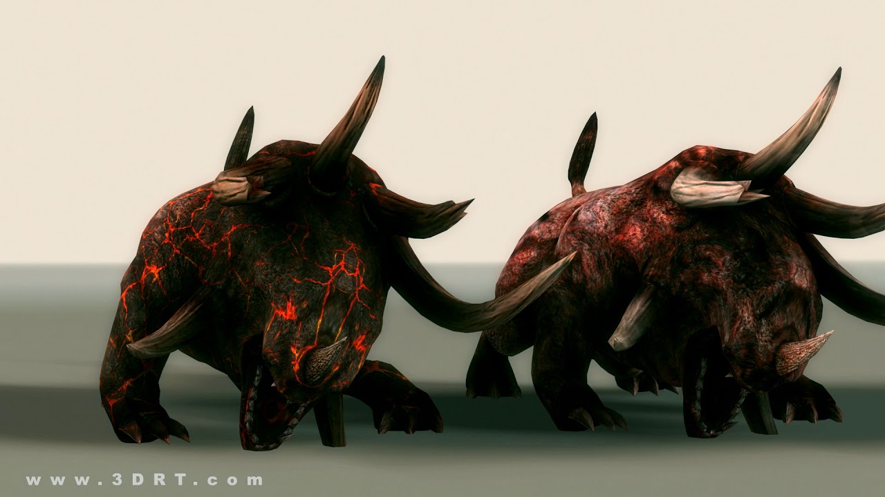 3DRT com bullhounds monsters demo - YouTube