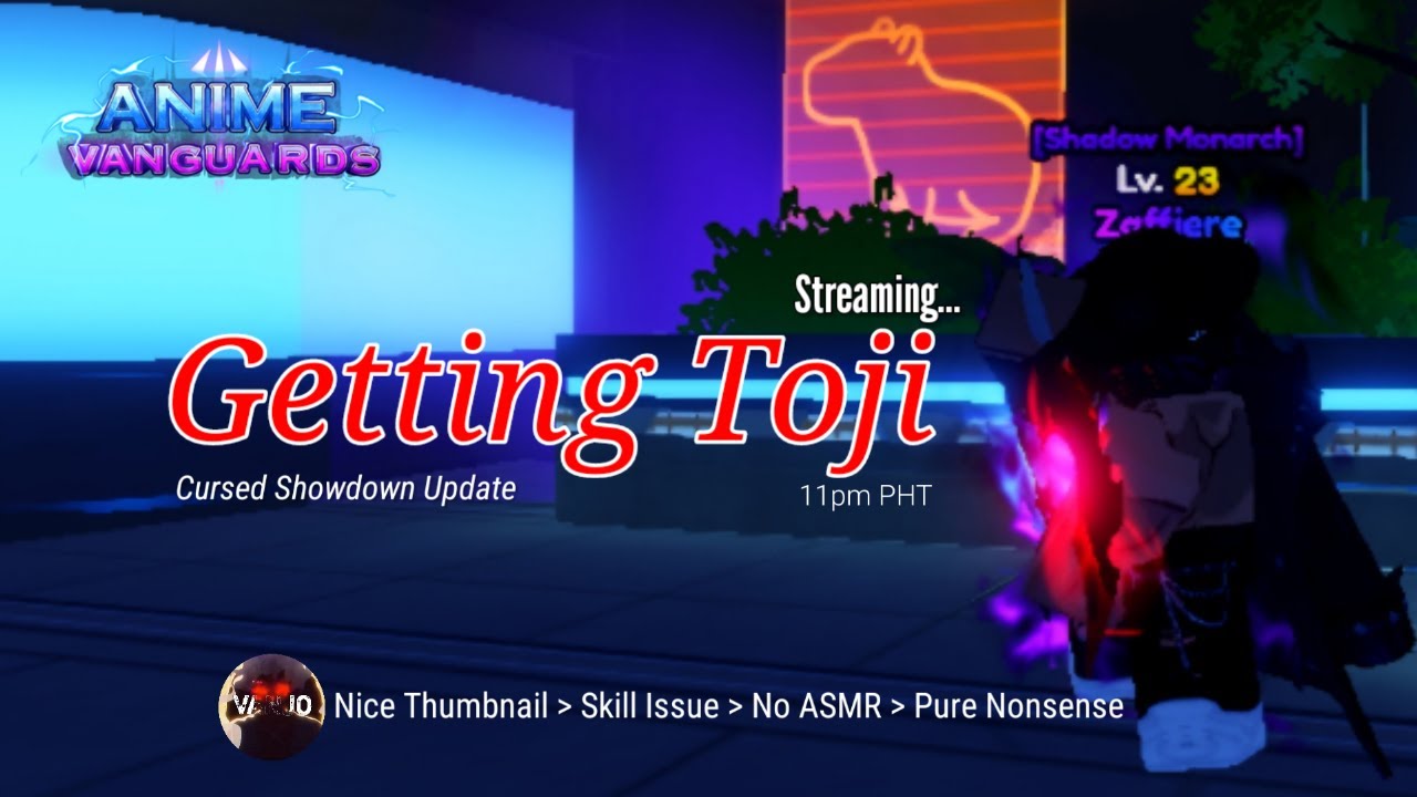 Streaming : Getting Toji [ Obtainment ] | Anime Vanguards - YouTube