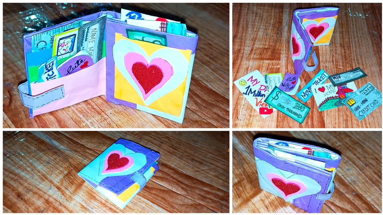 diy easy Paper Wallet Tutorial - YouTube