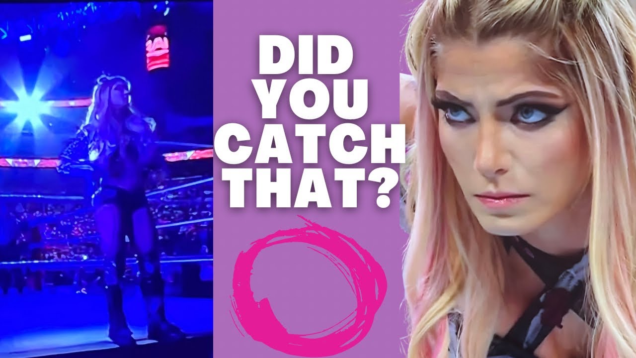 WWE SCREEN TURNS PURPLE / PINK During Alexa Bliss Match, WWE Lights Go ...