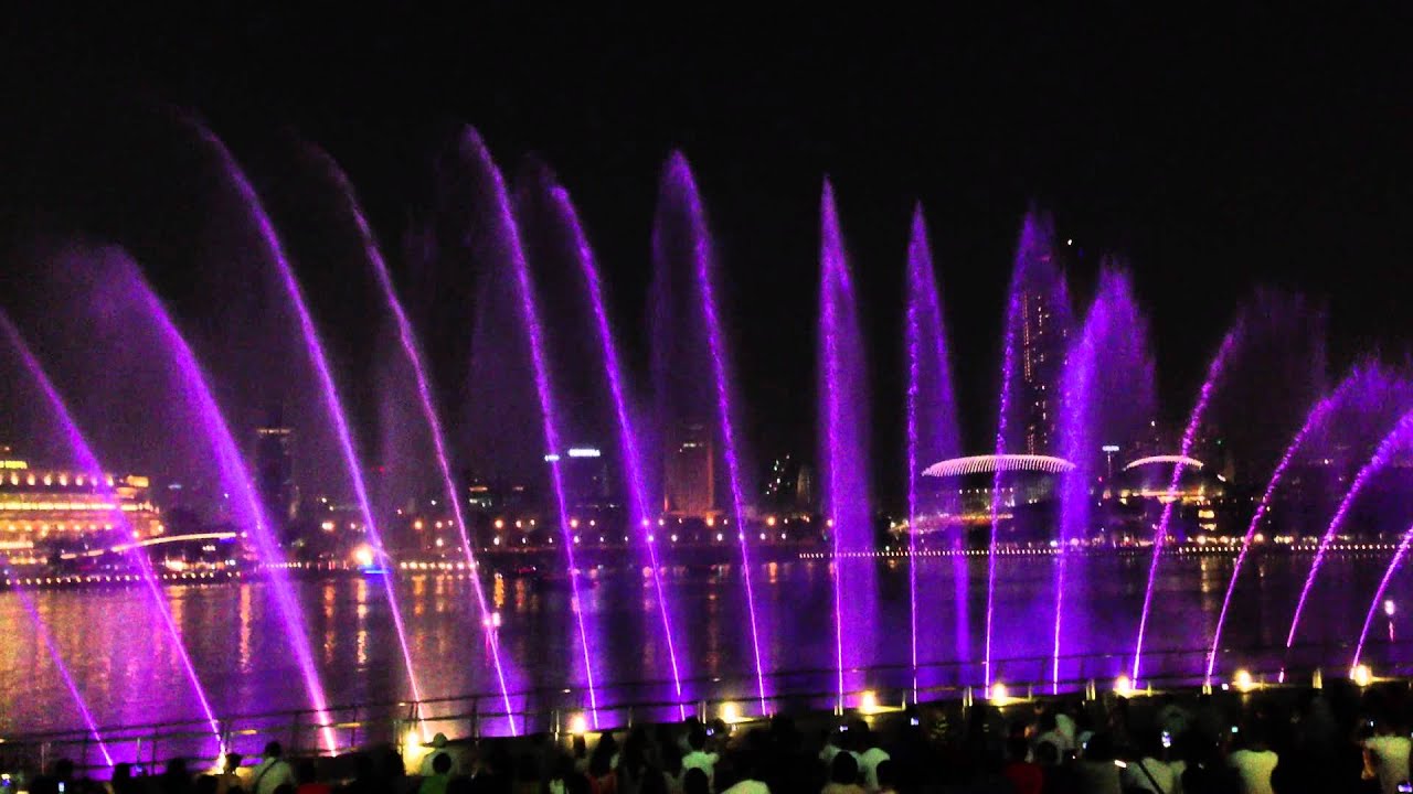 Wonderful display of Water and Lights at MBS Event Plaza on Fri, 19 Apr ...