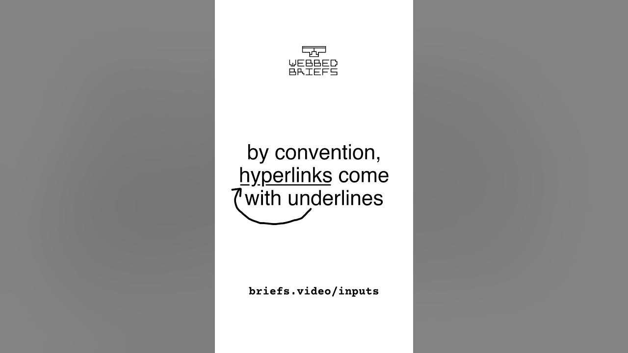 Removing the Underline From Hyperlinks Is Bad for Usability #shorts ...