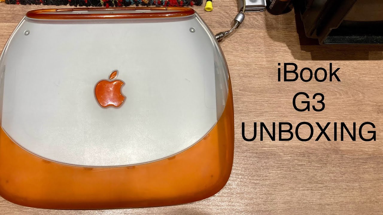 Apple iBook G3 Clamshell Tangerine Laptop Unboxing - YouTube