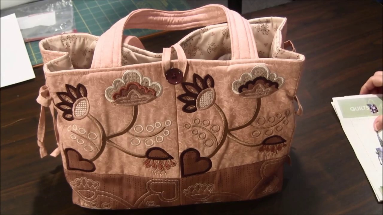 Machine Embroidered Purse - YouTube