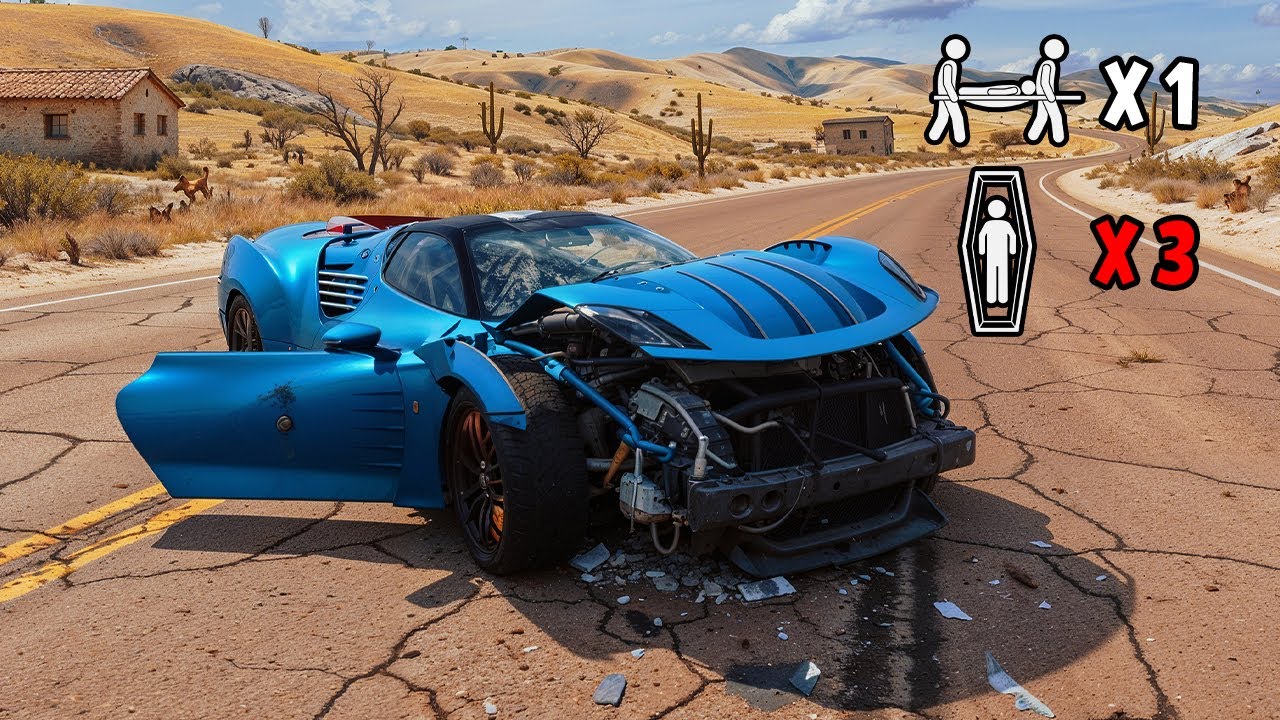 Extremely High-Speed Crash Survival in BeamNG.drive | Passenger Deaths ...