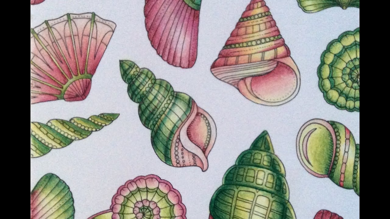 Lost Ocean (adult coloring tutorial) - part 4 - YouTube