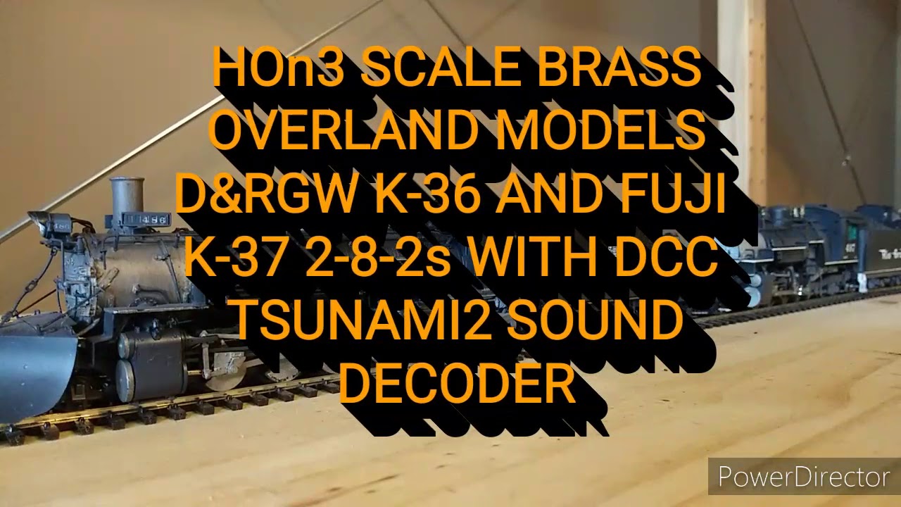 HOn3 Scale Brass OMI D&RGW K-36 and Fuji K-37 2-8-2 with DCC Tsunami2 ...