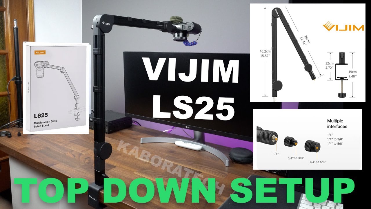 VIJIM LS25 C-clamp Flexible Desktop Camara Holder Live Boom Arm - YouTube