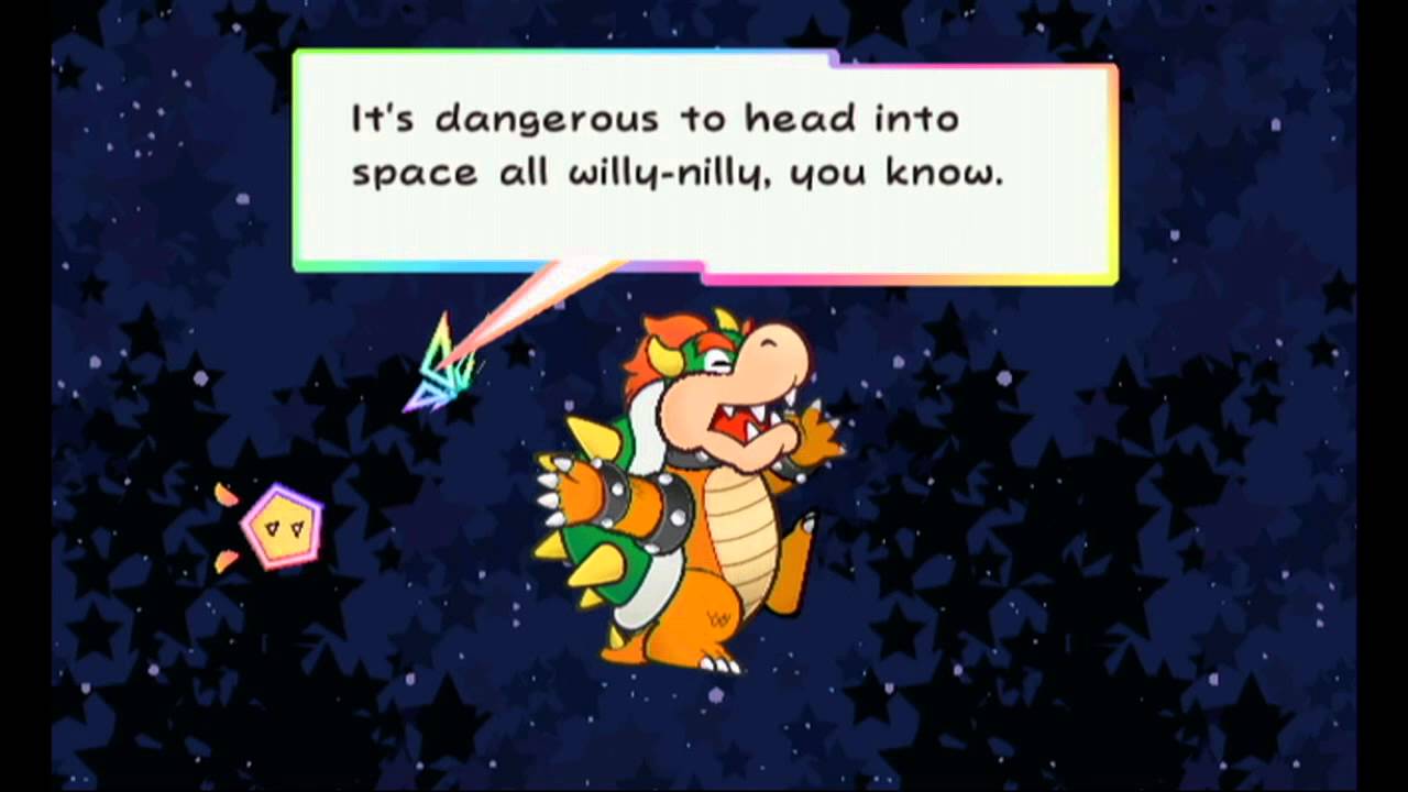 Super Paper Mario: Space Helmet Game Over - YouTube