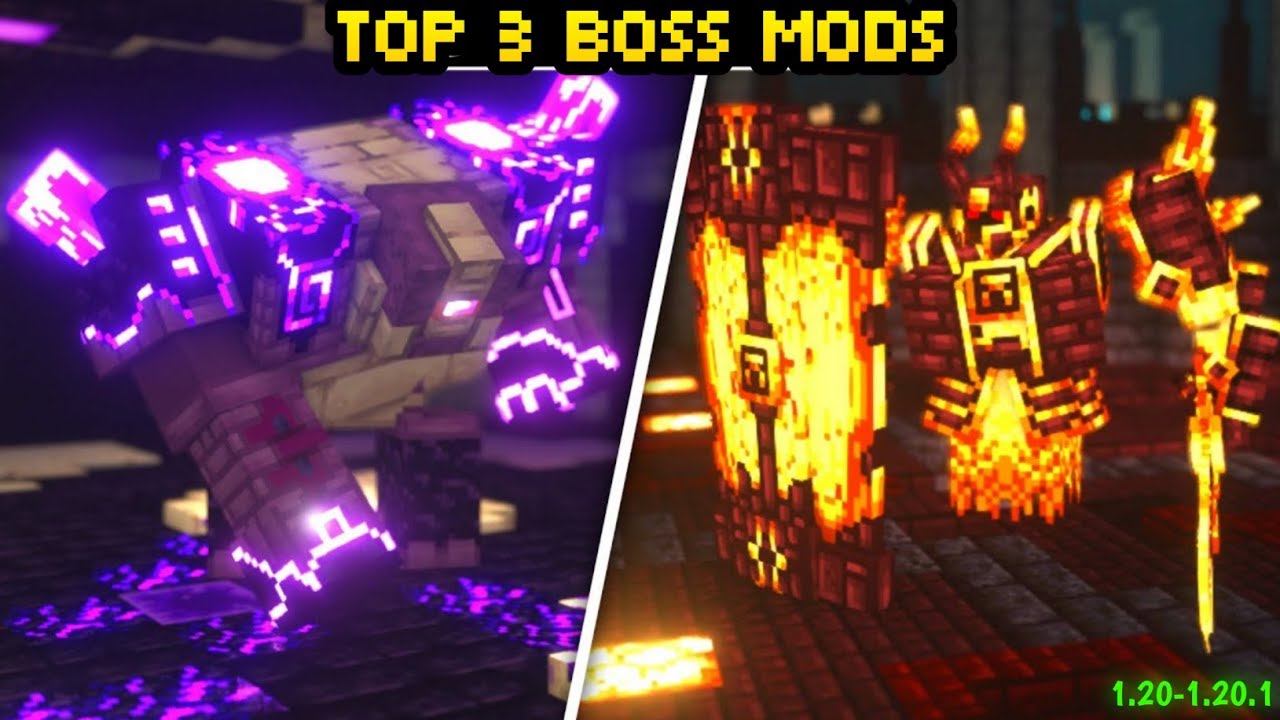 Top 3 Minecraft Boss Mods 💀 || Minecraft new Mods - YouTube