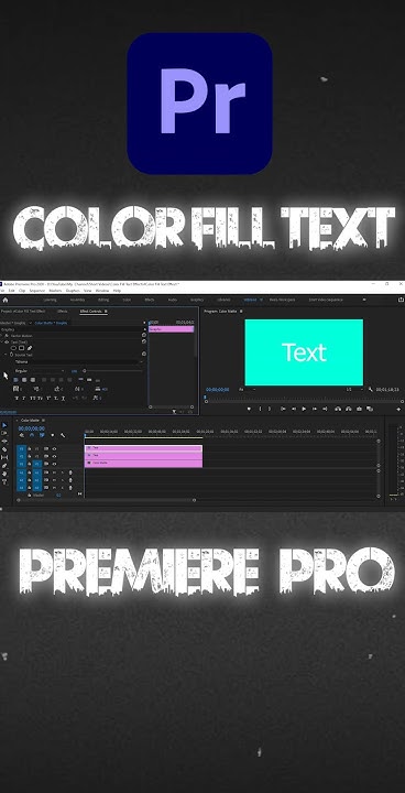 Color Fill Text Effect in Premiere Pro #premierepro #videoediting #malwaleed - YouTube