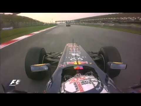 Sebastian Vettel middle finger to Karthikeyan - YouTube