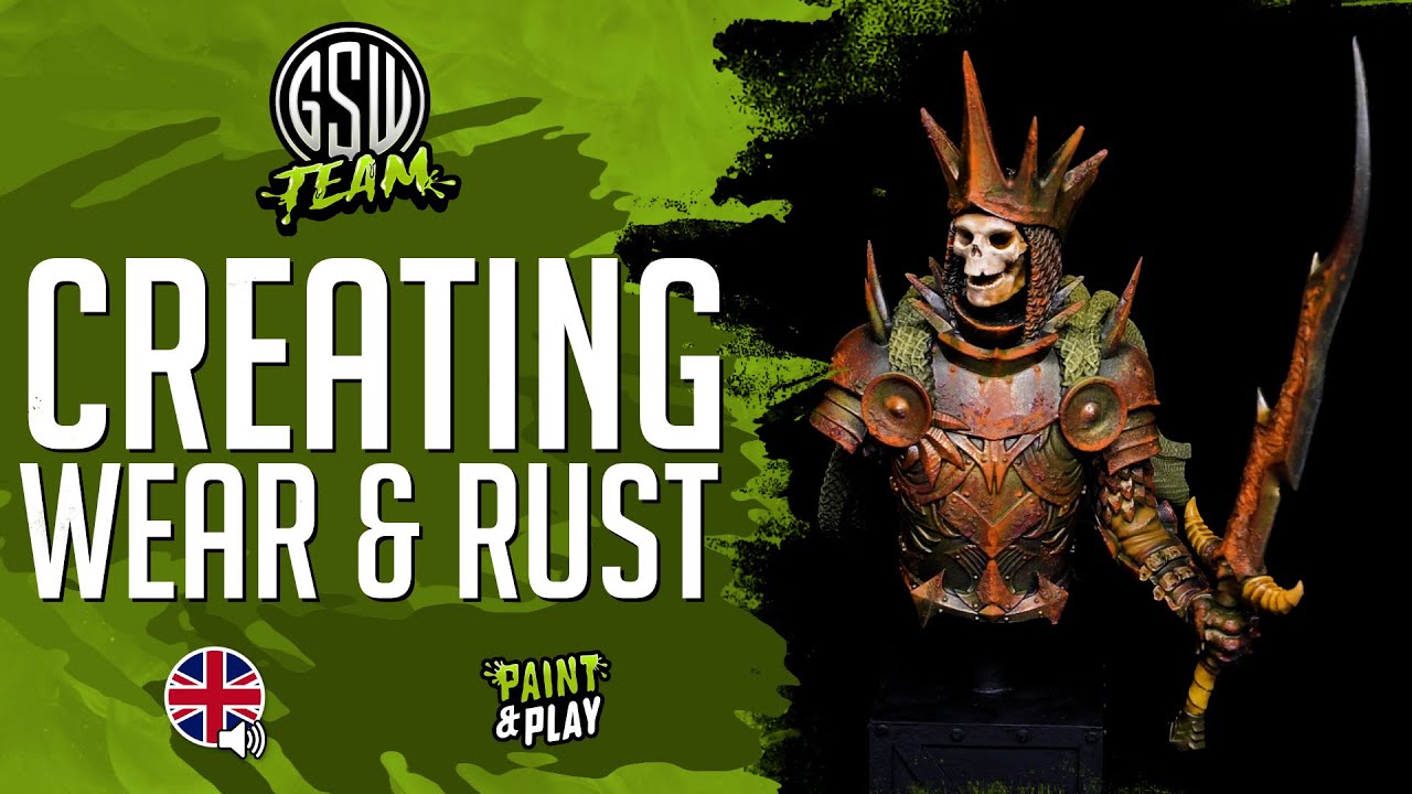 Bust Painting - Create wear and rust on old metal armor! - YouTube