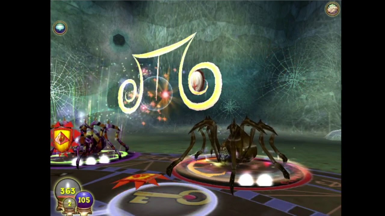 Defeating a Spider Boss! (Wizard 101) - YouTube