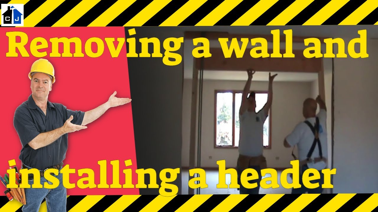 Removing a Wall and Installing a Header - YouTube