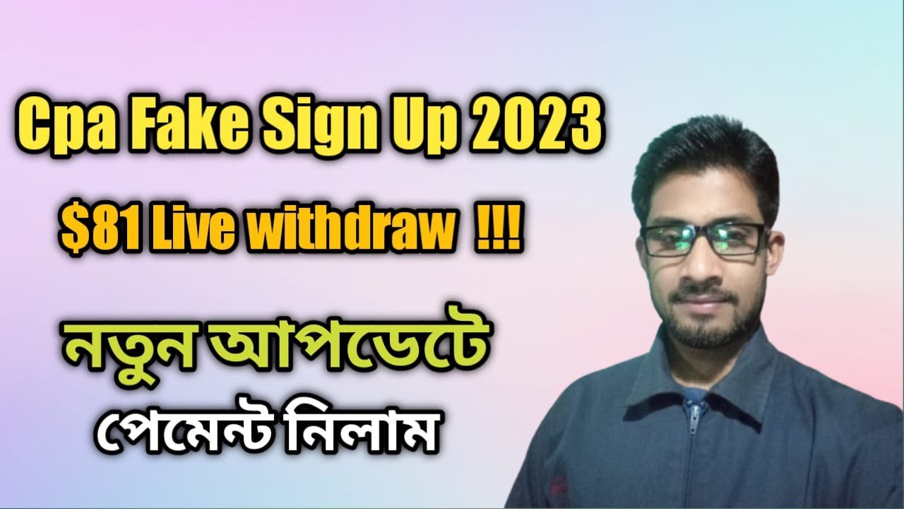 Cpa fake Sign up update Method 2023 | fake sign up new Method | Live ...