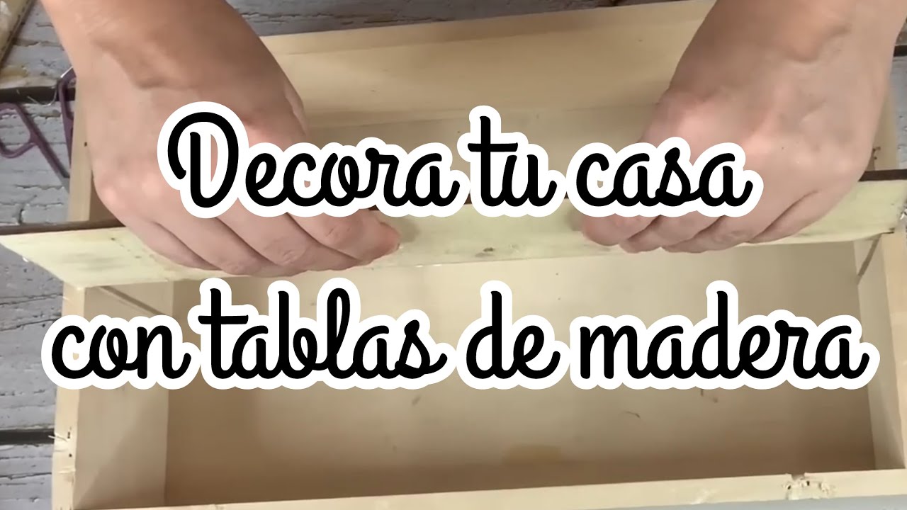 Decora tu casa con tablas de madera - YouTube