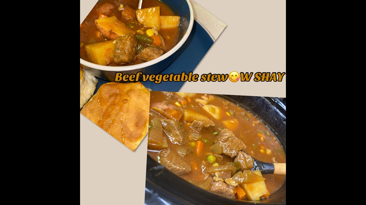 Perfect weather for crockpot beef vegetable stew🍲 - YouTube