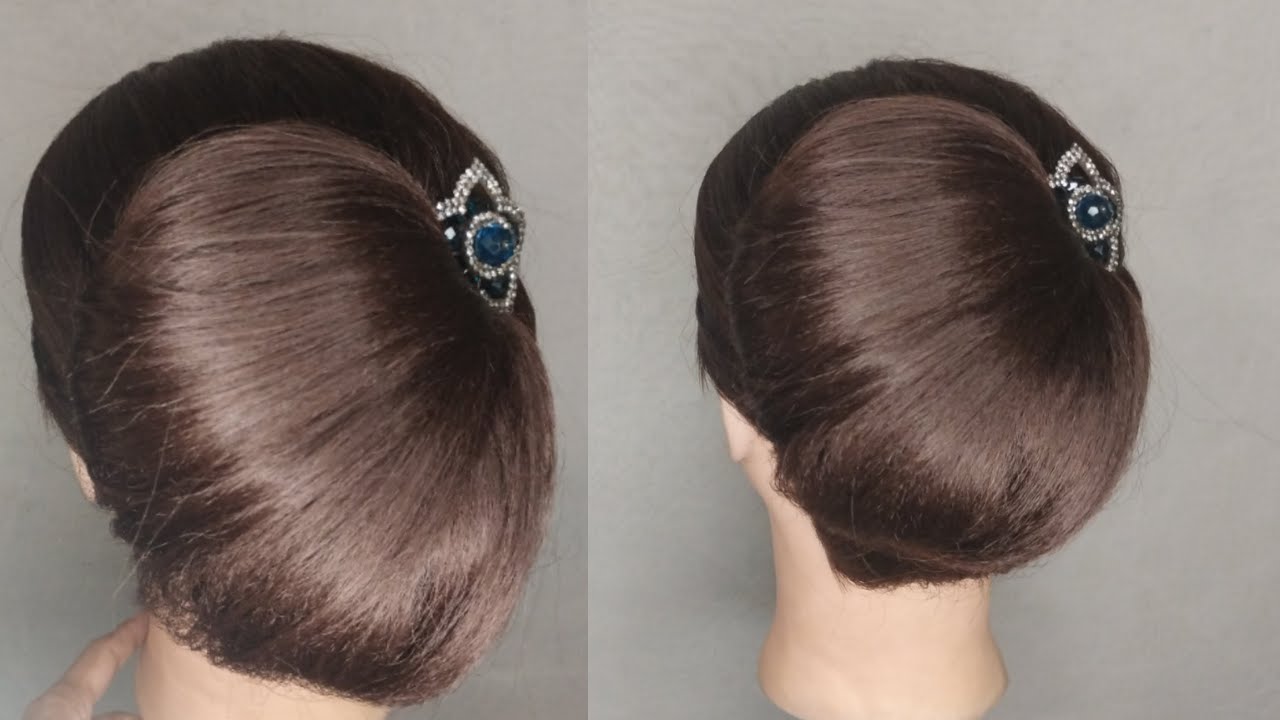 Bun hairstyle tutorial step by step || - YouTube
