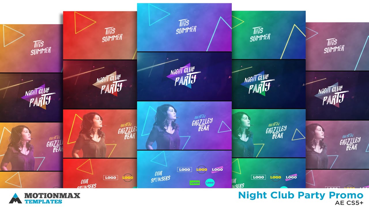 Club Night Party Promo - after effects template - YouTube