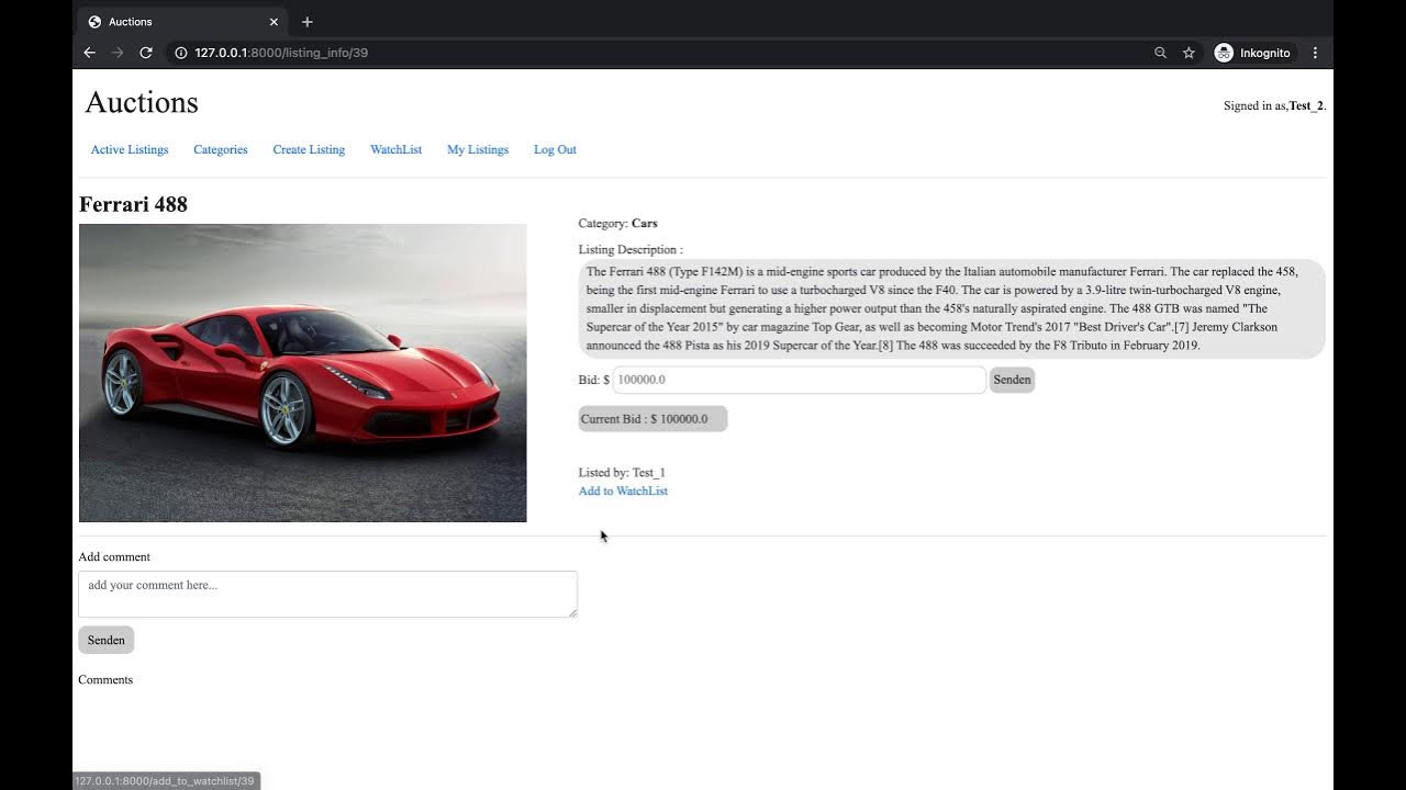 CS50 Web Programming: Project 2: Commerce - YouTube