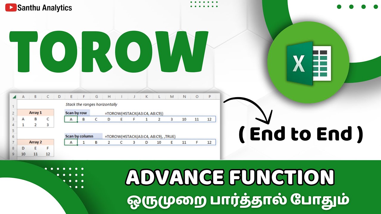 Mastering TOROW Function: An End-to-End Guide |Santhu Analytics| - YouTube
