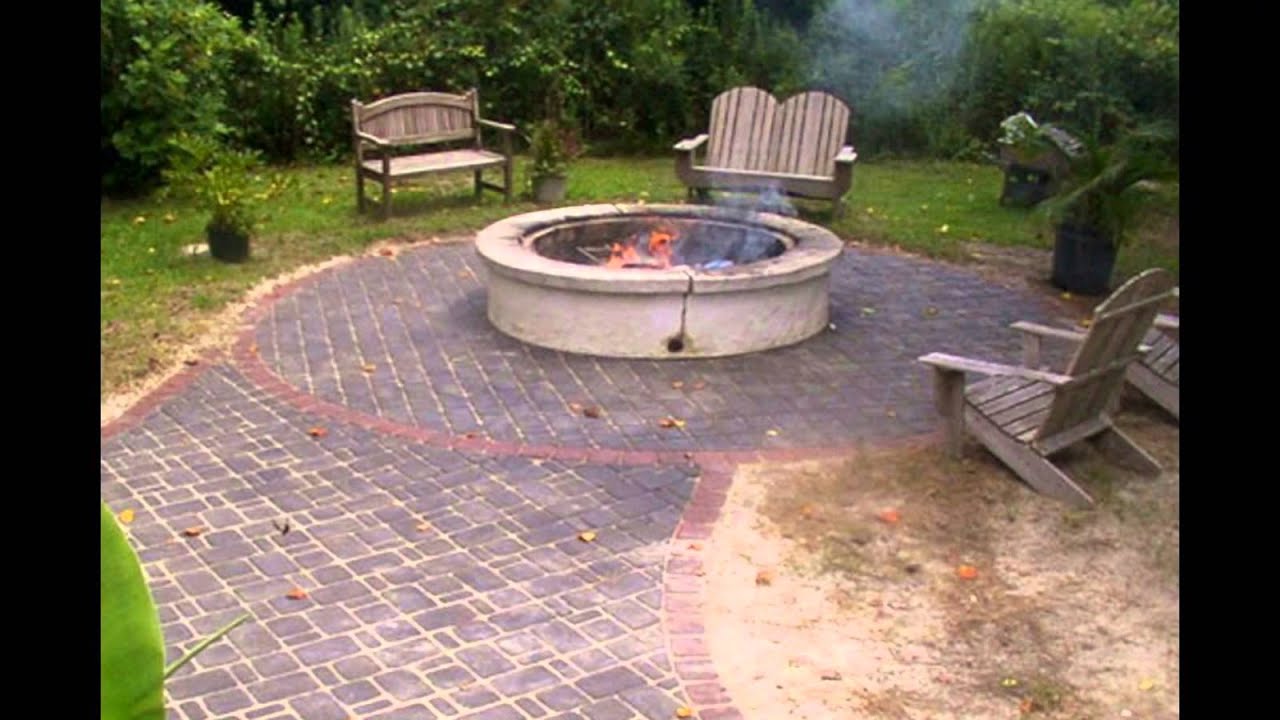 Brick Fire Pit Patio in this Year - YouTube