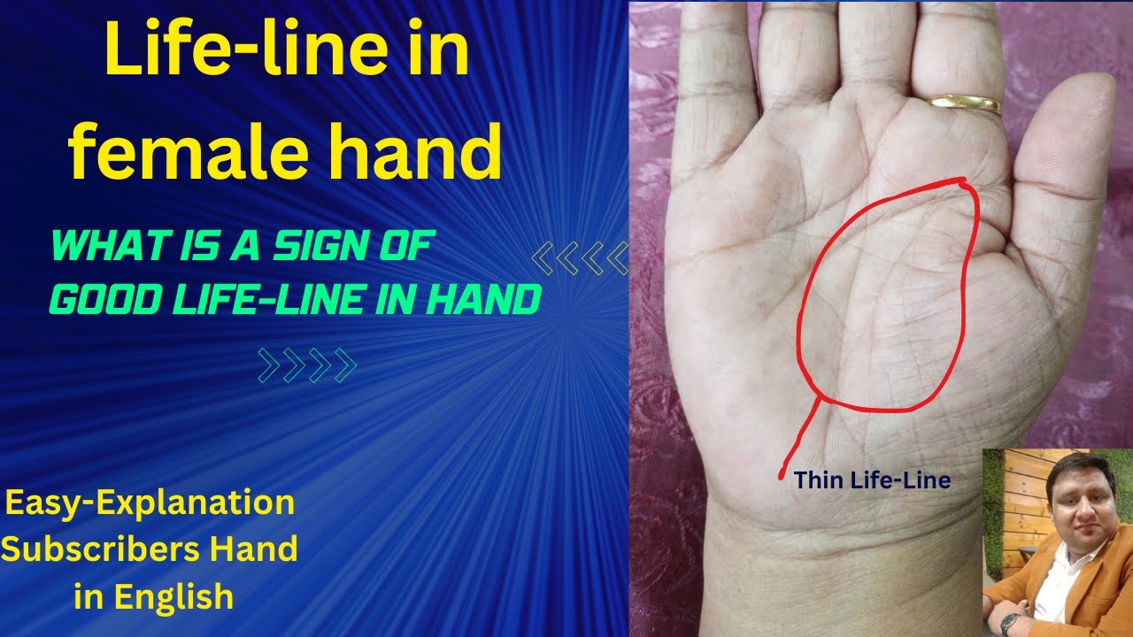 Types of Life-Line in Female Hand-: What is a Sign of Good Life Line in ...