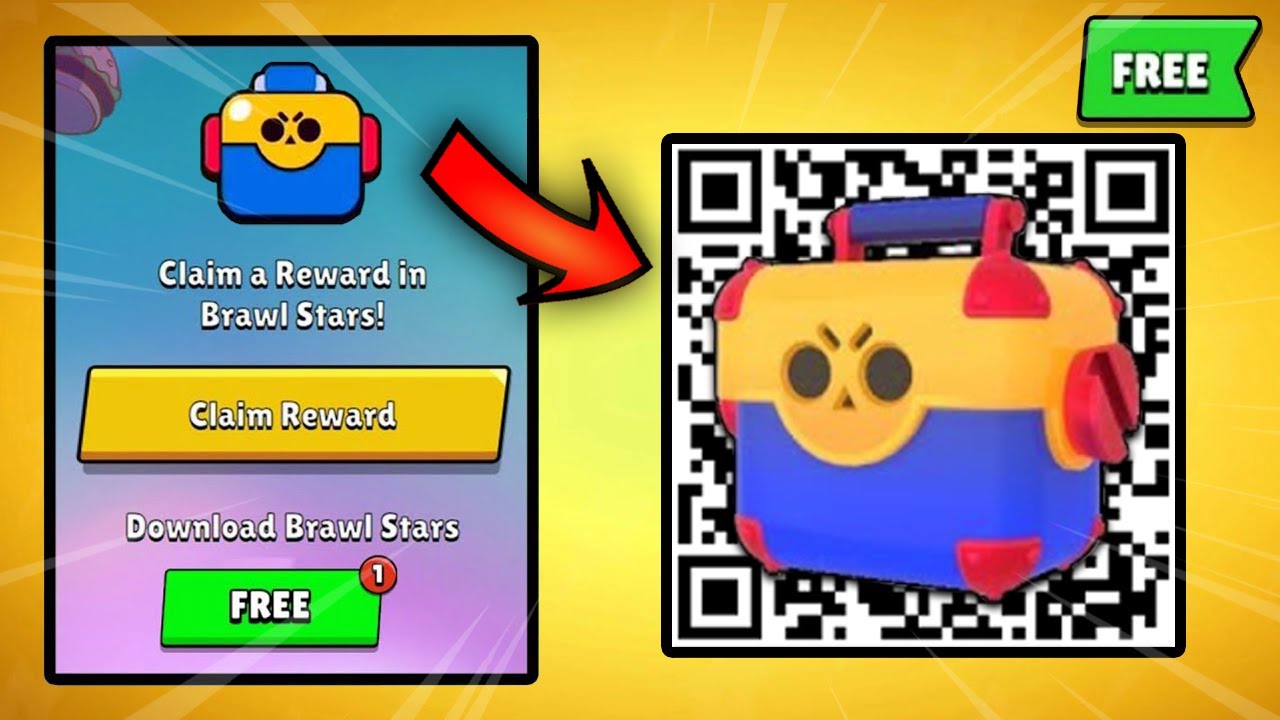 WOOWW!! FREE CURSED Mega Box QR CODE🎁 | brawl stars - YouTube