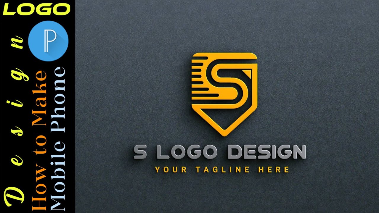 S Logo design | How to make logo | Pixellab logo editing tutorial ...