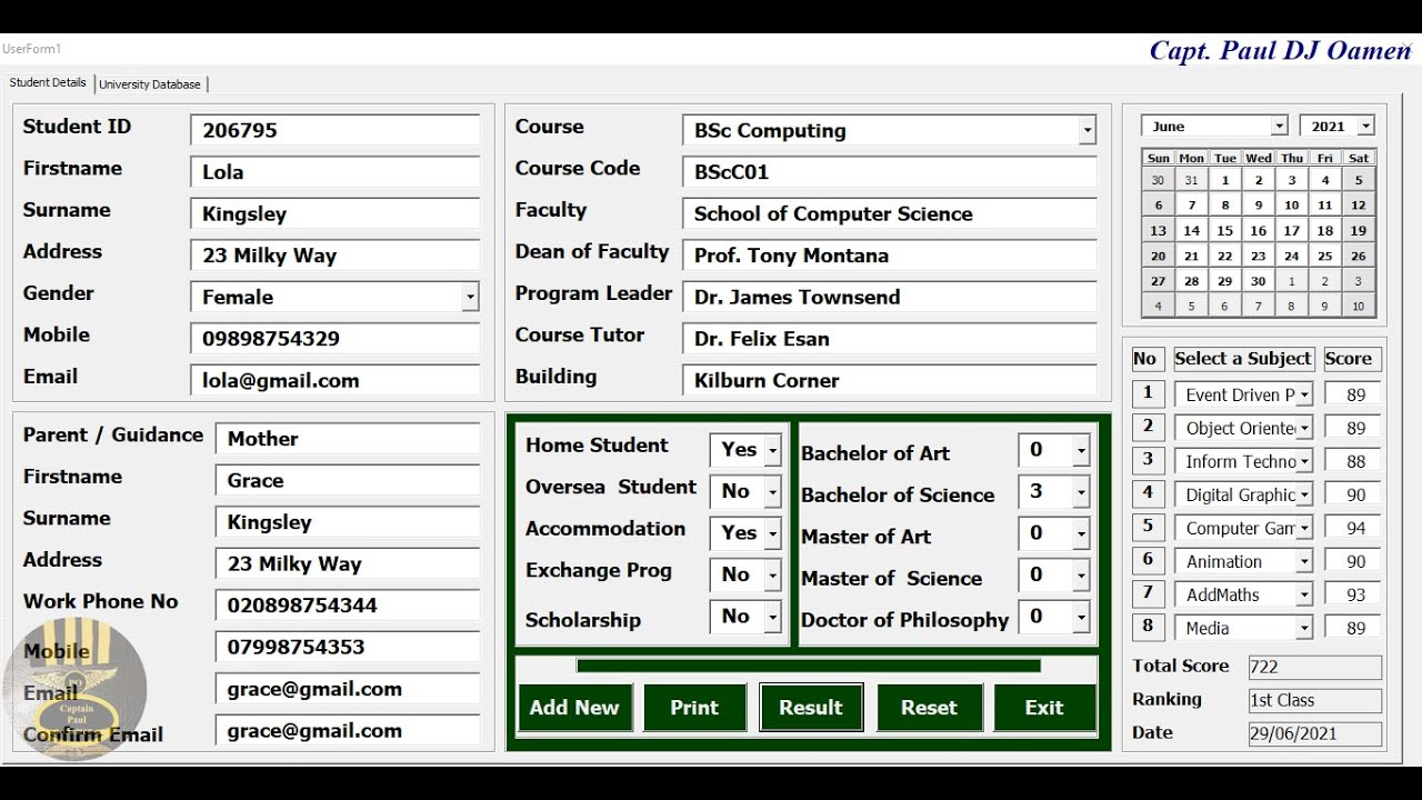 How To Create Student Database Management System In Excel Using VBA How To Create Student Database Management System In Excel Using VBA
