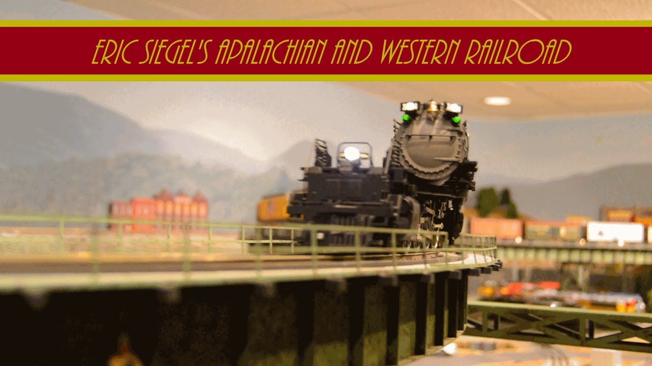 Eric Siegel's Apalachian & Western O Gauge Layout - YouTube