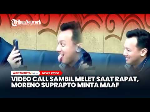 Video Call Sambil Melet Saat Rapat, Anggota DPR Moreno Suprapto Minta Maaf