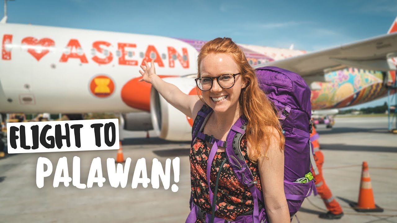 Palawan HERE WE COME!! (Flight from Cebu to Palawan, Philippines) - YouTube